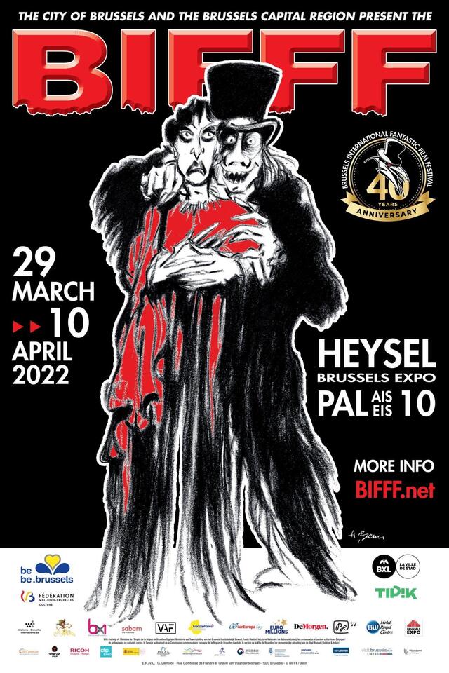 André Benn tekent affiche voor BIFFF 2022 | Evenementen | Stripspeciaalzaak