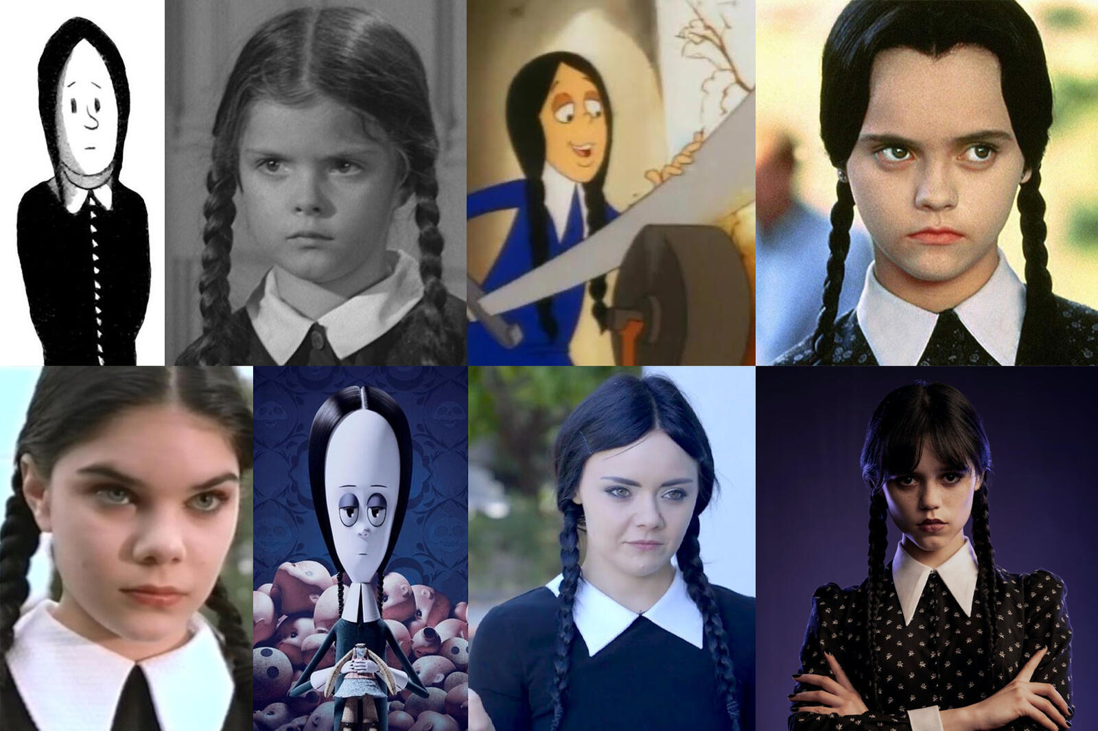 Wednesday Addams, cartoonfiguurtje — snap, snap — wordt wereldfenomeen ...