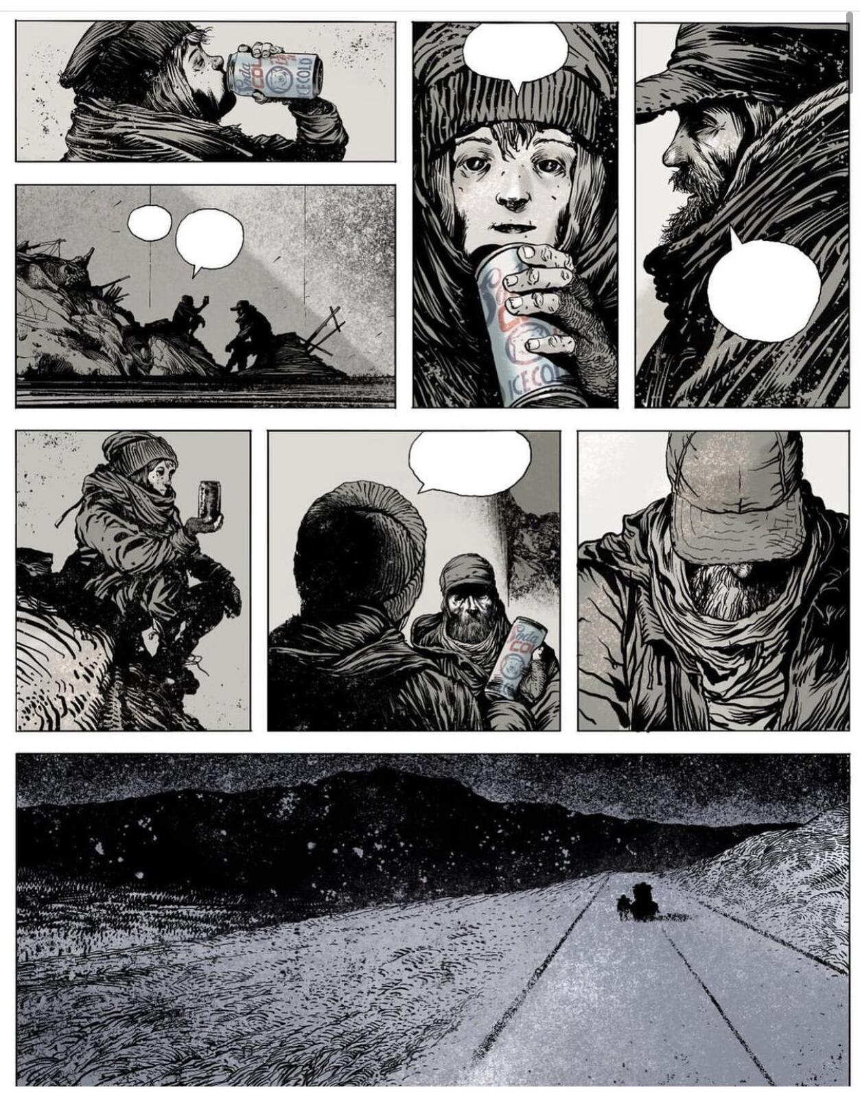 Manu Larcenet verstript Cormac McCarthy's De Weg | Vooruitblikken | Stripspeciaalzaak